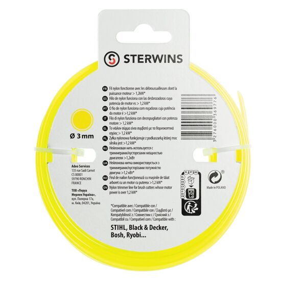 filo nylon rotondo per decespugliatore 3mm x15mt - bricocenter