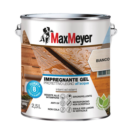 IMPREGNANTE BIANCO PER LEGNO IN GEL BASE ACQUA Max M. 2,5 TL - Bricocenter